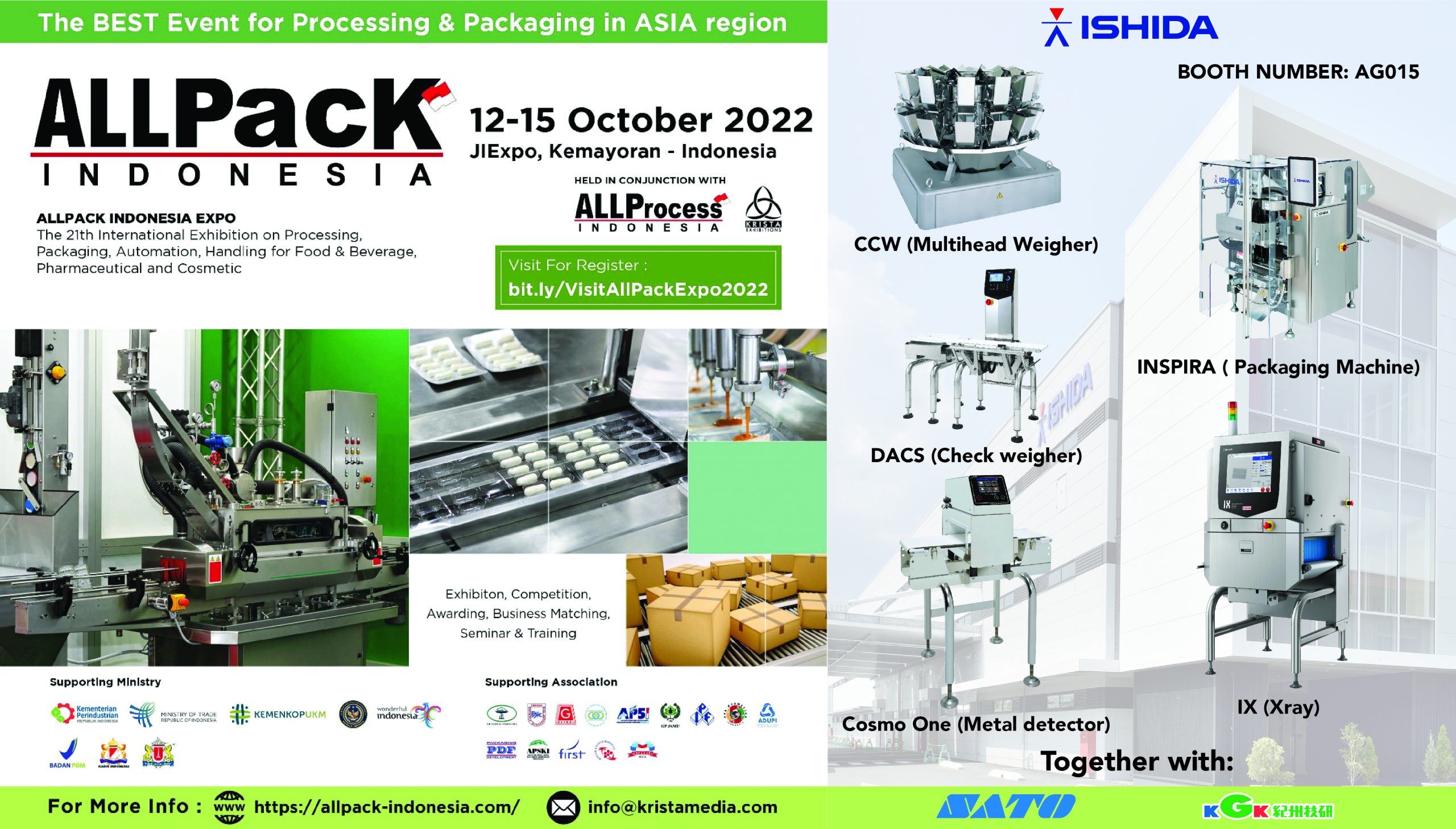 Allpack Indonesia Expo 12-15 Oktober 2022